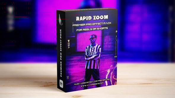 پک ترانزیشن افکت زوم شاتر - Editorae